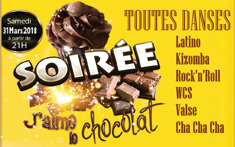 Soirée Dansante - J'aime le Chocolat - le 31 mars dès 21h | MB Dance ...